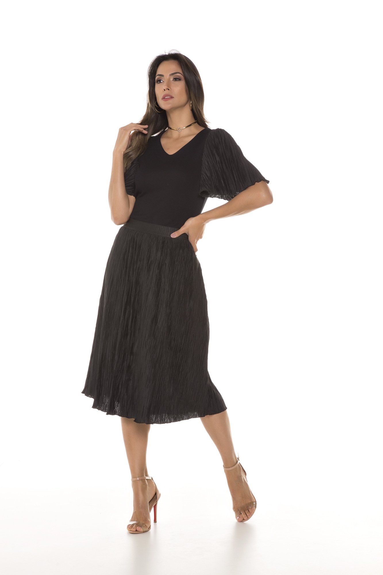 Conjunto Saia e Blusa Nelia